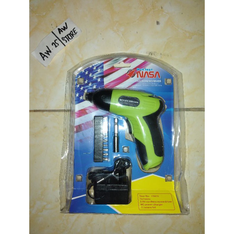 Jual OBENG LISTRIK OBENG BOR CAS NASA-CORDLESS SCREWDRIVER OBENG CAS | Shopee Indonesia