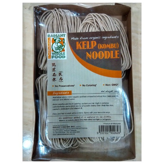 Jual Radiant Code Organic KELP (KOMBU) Noodle 250g | Shopee Indonesia