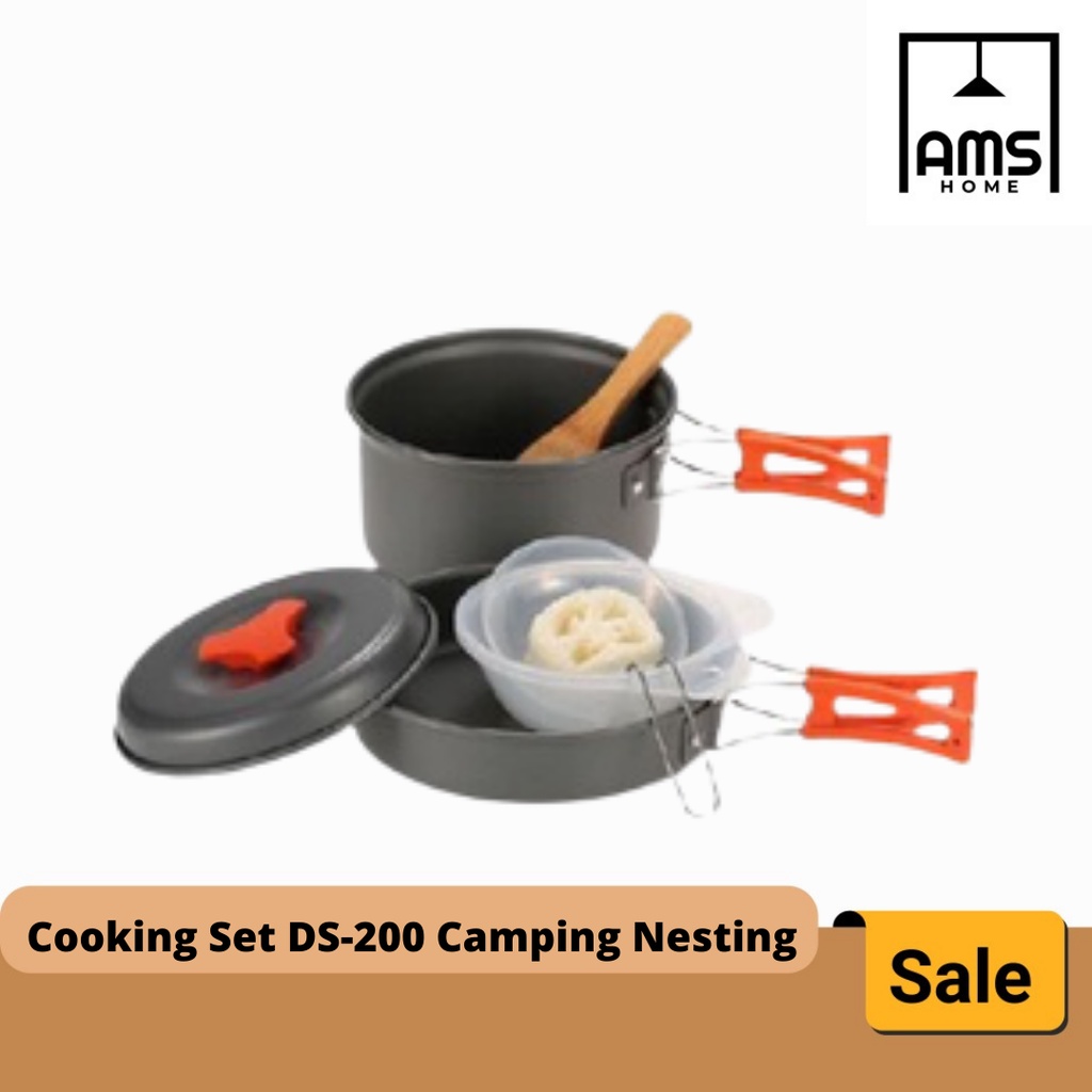 Jual Alat Masak Panci Kemping Gunung. Cooking Set DS-200 Camping ...