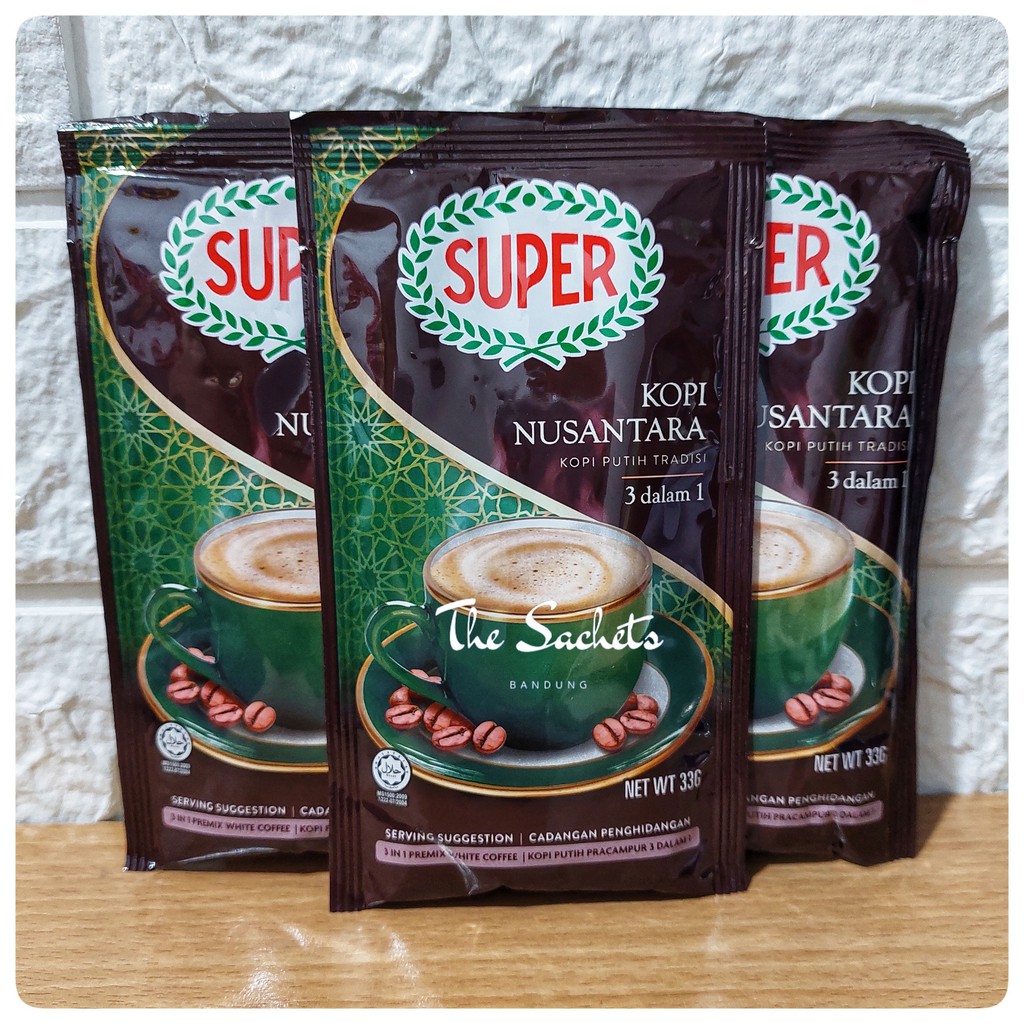 Jual Super Kopi Nusantara Kopi Putih Tradisi 3in1 Sachet | Shopee Indonesia