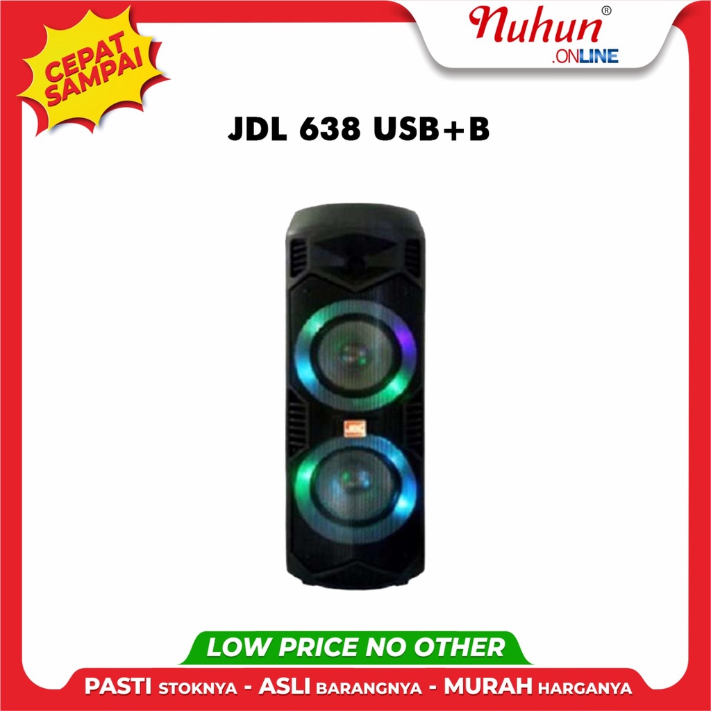 Jual [CIANJUR] Speaker JDL 638 USB+B / JDL 638 Pro Trolley | Shopee Indonesia