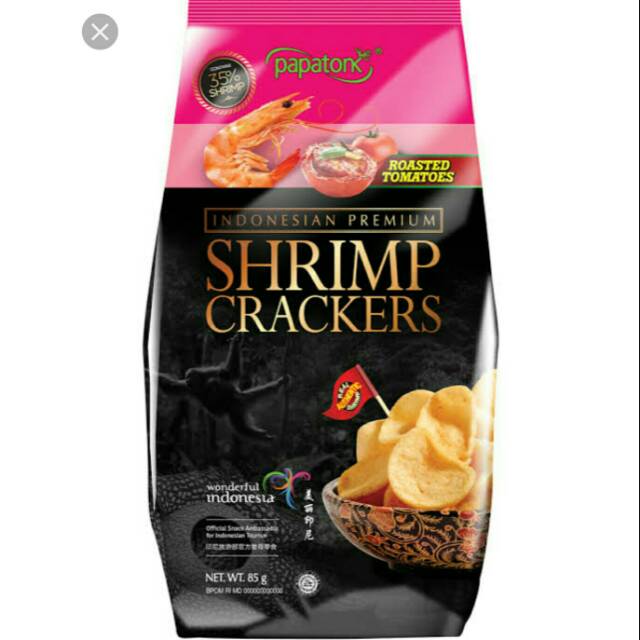 Jual Shrimp Crackers Papatonk Indonesian Premium Rasa Roasted Tomatoes ...