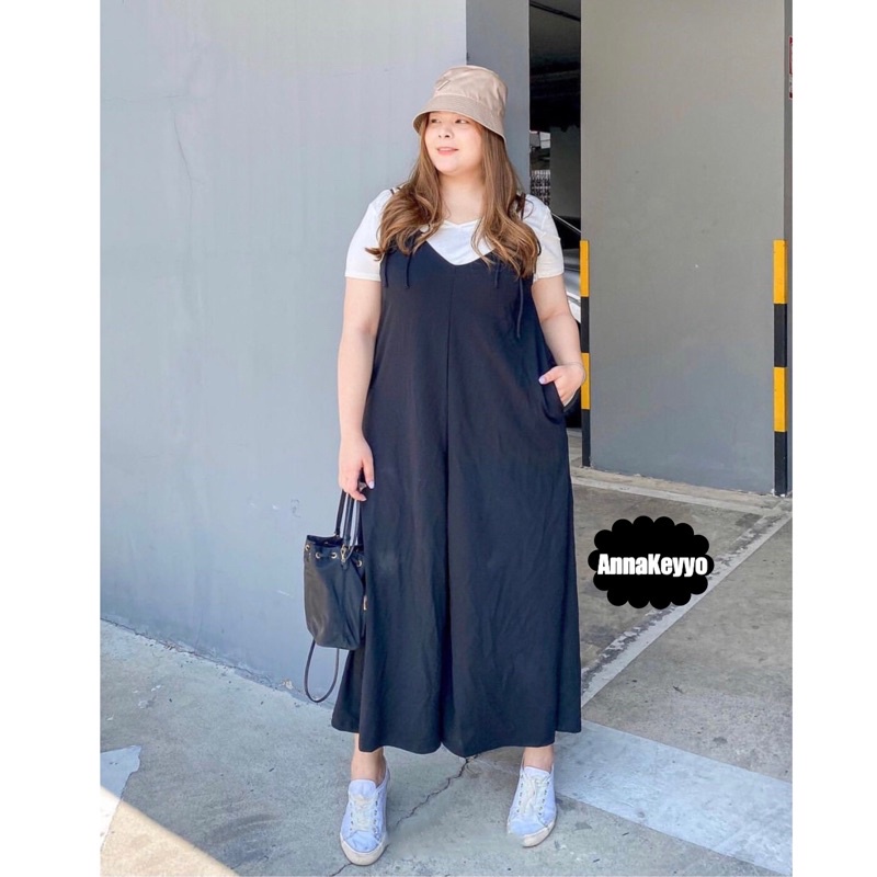 Jual JUMBO BIGSIZE FEA OVERALL SIZE L-8XL overall jumbo overallbigsize overallplussize ...