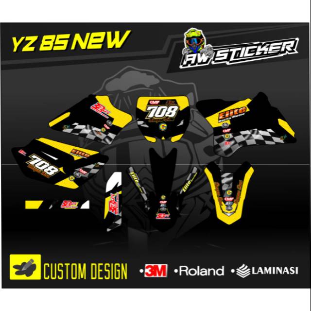 Jual DECAL STIKER YZ 85 NEW - YZ 85 LAMA DESAIN CUSTOM FULL BODY ...
