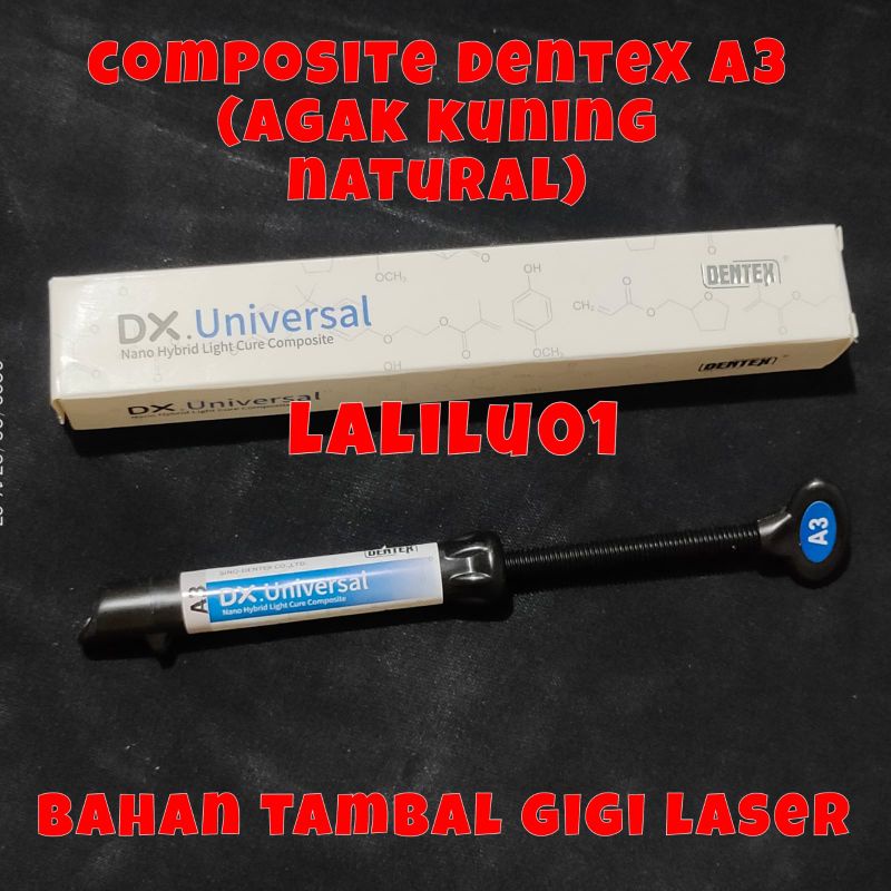 Jual composit composite dentex exw ew A1 A2 A3 A3,5 extra white bahan tambal gigi lapis gigi ...
