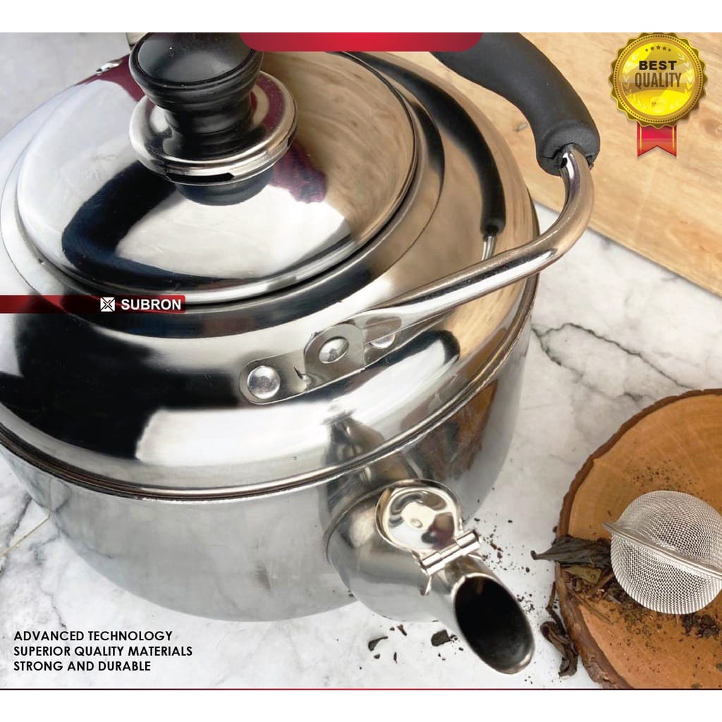 Jual SUBRON Whistle Kettle Teko Pemanas Air 4 Liter Teko Siul | Shopee ...