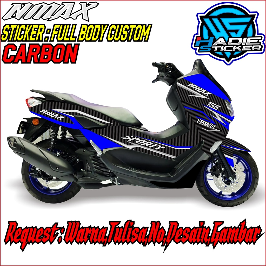 Jual Sticker NMAX FULL BODY CUSTOM CARBON | Shopee Indonesia