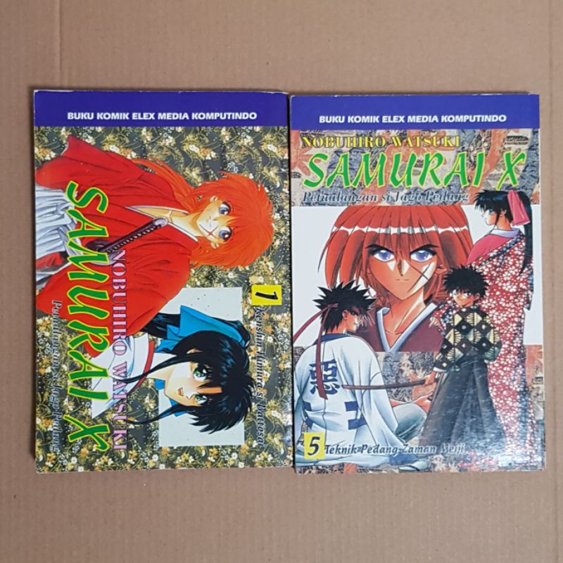 Jual Komik Samurai X 1-24 by Nobuhiro Watsuki Buku Komik Elex Action Samurai Petualangan Cabutan ...