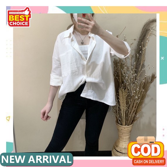 Jual Lune Atasan Wanita Remaja Korea Blouse Kekinian Muslim Terbaru Perempuan Oversize Korean ...