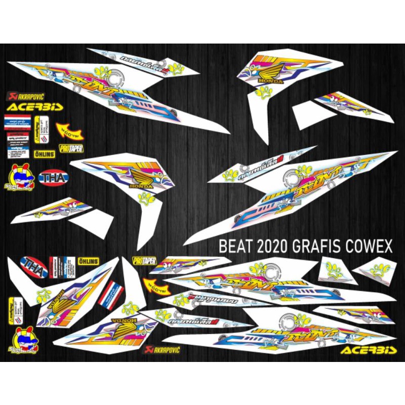 Jual Stiker striping decal beat F1 deluxe/beat F1 th 2020-2022 grafis ...