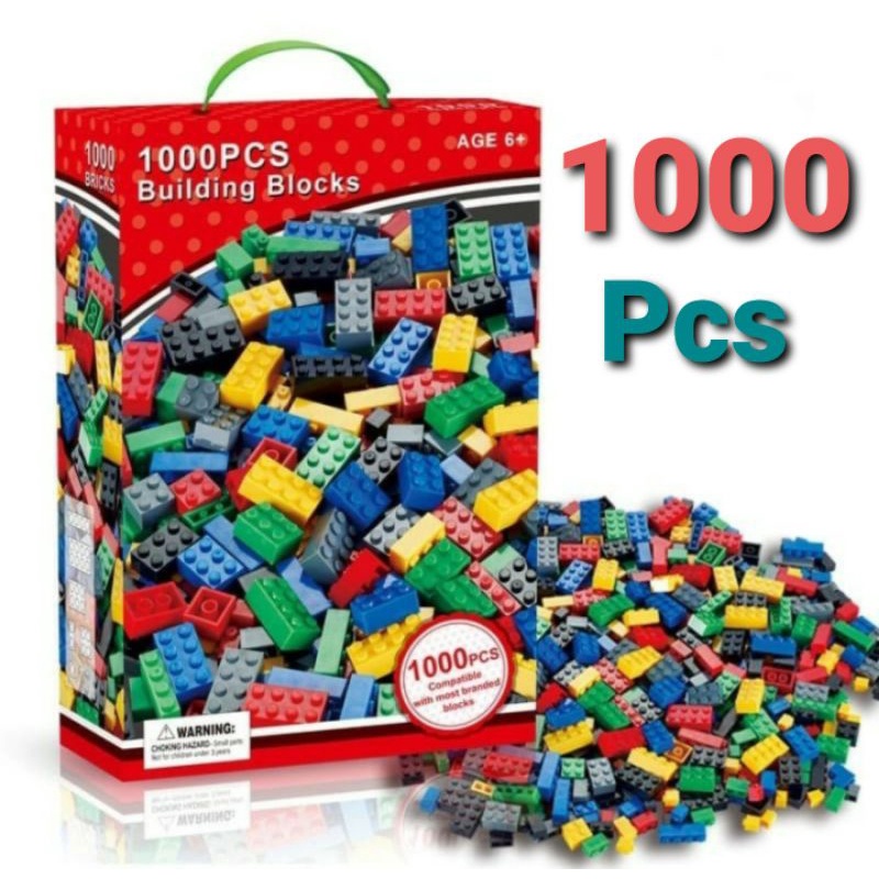Jual Building blocks isi 500 & 1000 pcs / mainan block susun / balok ...