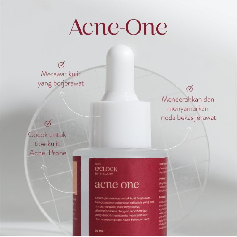 Jual ACNE ONE SERUM by Skin O'clock serum jerawat NIACINAMIDE ...