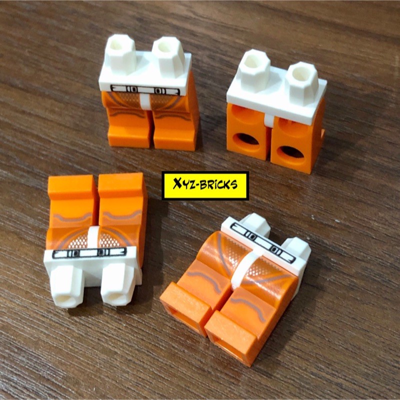 Jual LEGO PARTS 6265561 Leg - Mini Lower Part No. 1715 Bright Orange ...