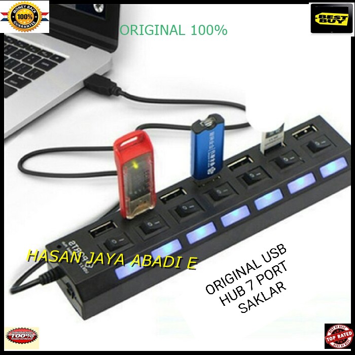 Jual J260 usb hub port saklar original 4 port device alat penambah ...