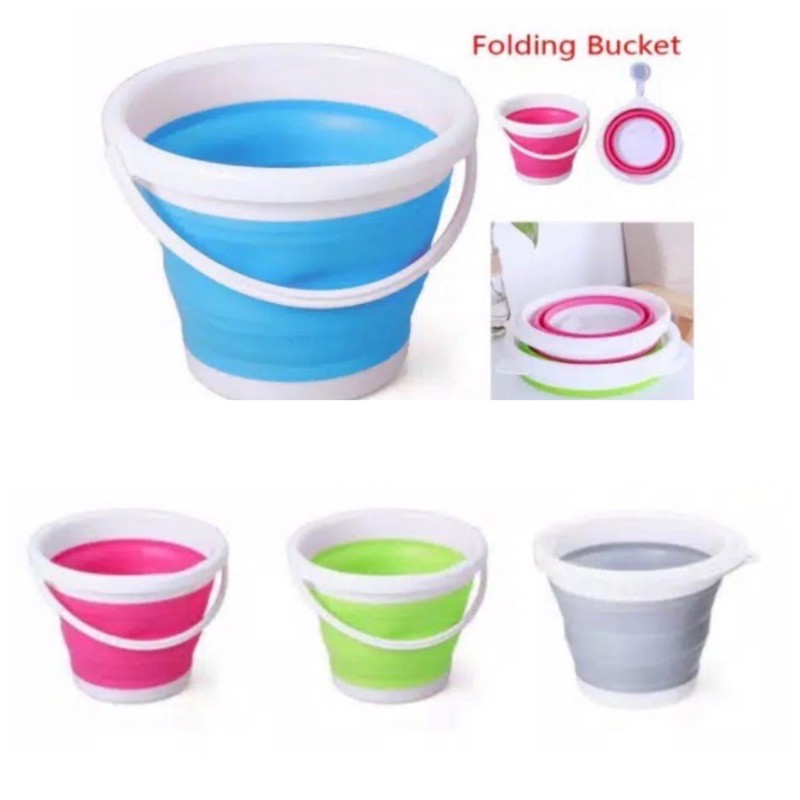 Jual Ember Lipat 10L - Folding Bucket Lipat 10L - Ember Lipat Silicone ...
