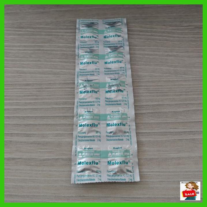 Jual OBATKELIPKUTAB- MOLEXFLU TABLET - OBAT BATUK PILEK -ORI. | Shopee ...