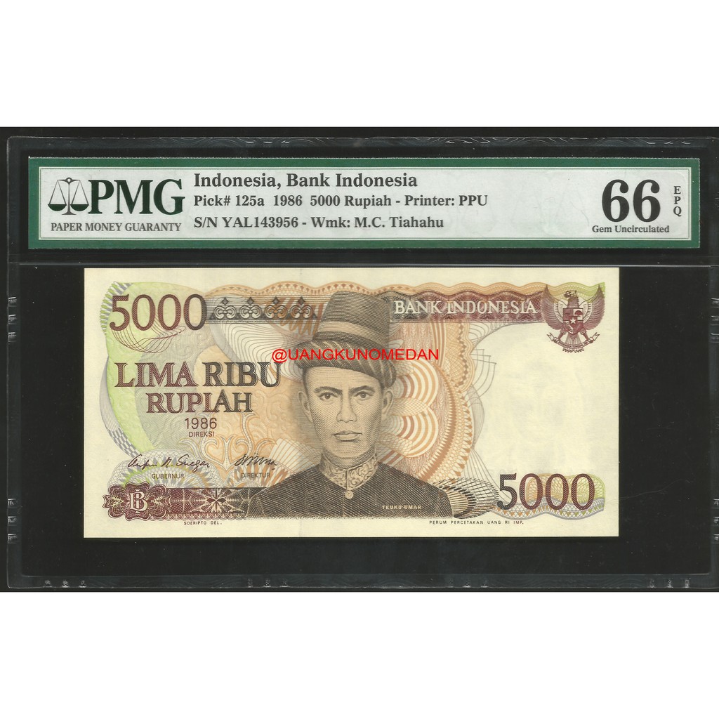 Jual Uang 5000 Rupiah Teuku Umar PMG | Shopee Indonesia