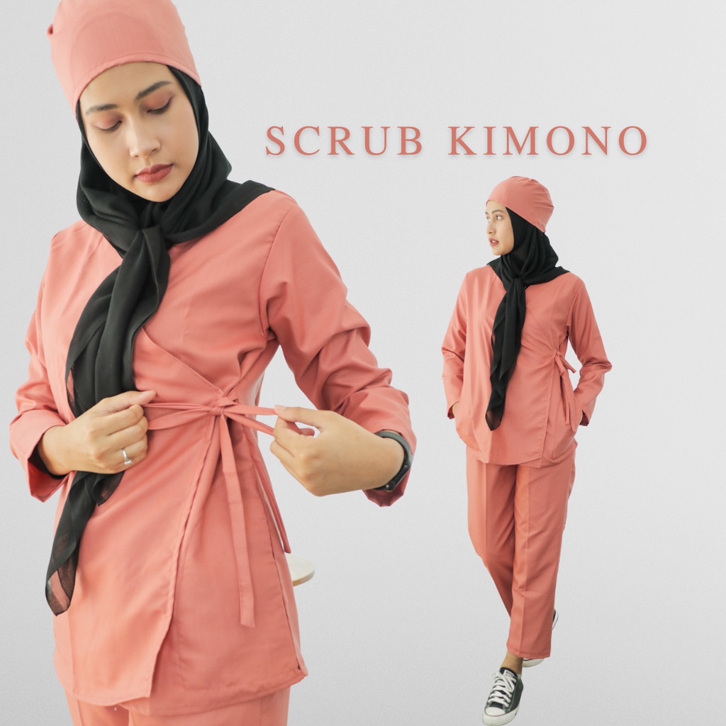 Jual BAJU JAGA LENGAN PANJANG MODEL KIMONO/BAJU OK/BAJU SCRUB/SERAGAM ...
