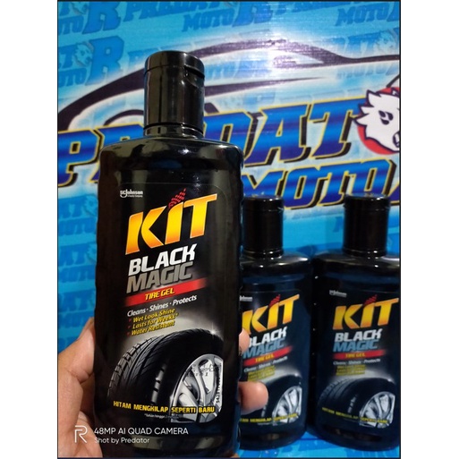 Jual SEMIR BAN LANGSUNG BERSIH HITAM MENGKILAP KIT BLACK MAGIC TIRE GEL ...