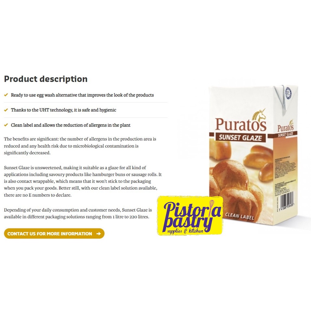 Jual Sunset Glaze Puratos - 1Ltr | Shopee Indonesia