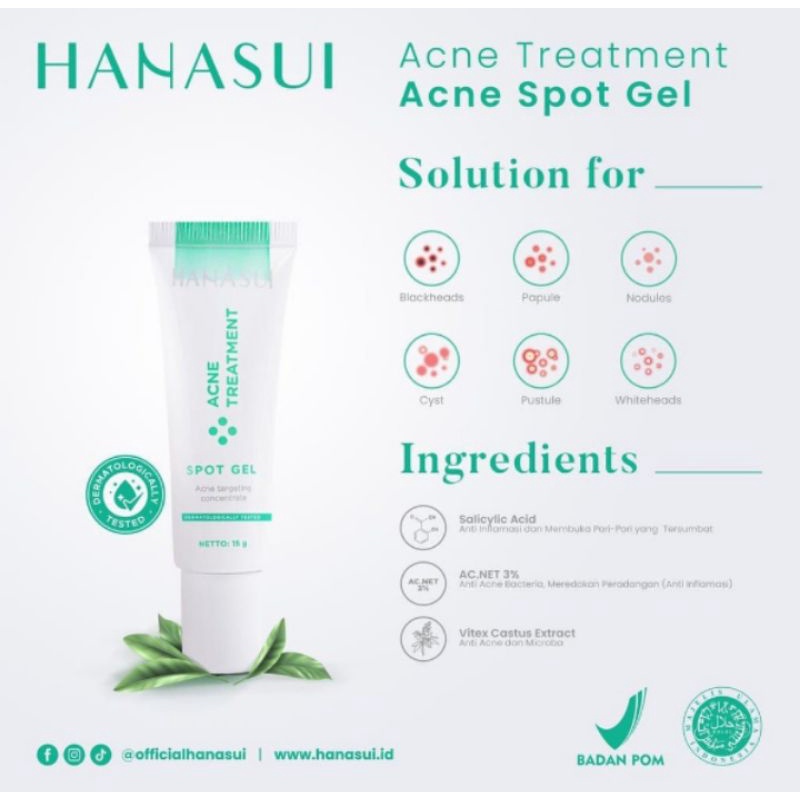 Jual HANASUI ACNE TREATMENT SERIES - CREAM CLEANSER ESSENCE ACNE ...