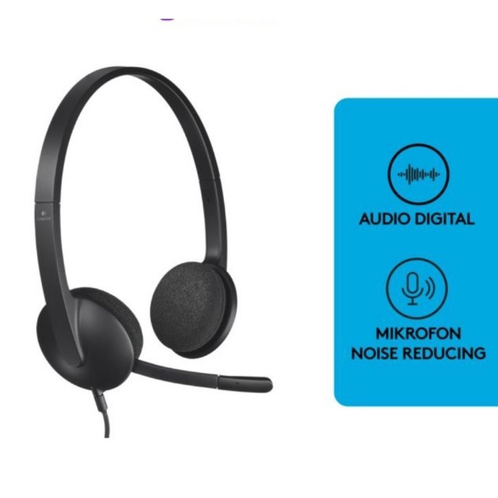 Jual Headset LOGITECH H340 Stereo Usb Microphone noise cancelling ...