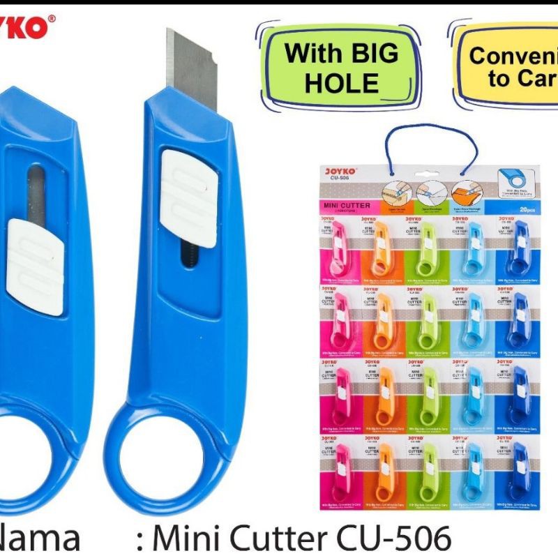 Jual Cuter Mini Joyko Cu-506 (1pcs) | Shopee Indonesia