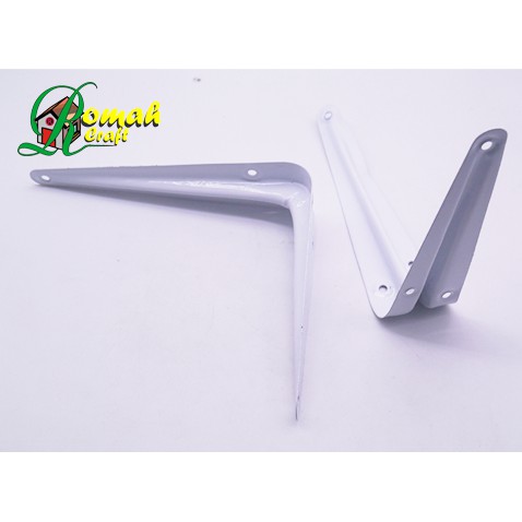 Jual Siku besi L putih Siku Rak L Braket penyangga Siku rak | Shopee ...