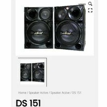 Jual Speaker Aktif/DS Series 151 DAT 15", Bluetooth Speaker Palembang ...