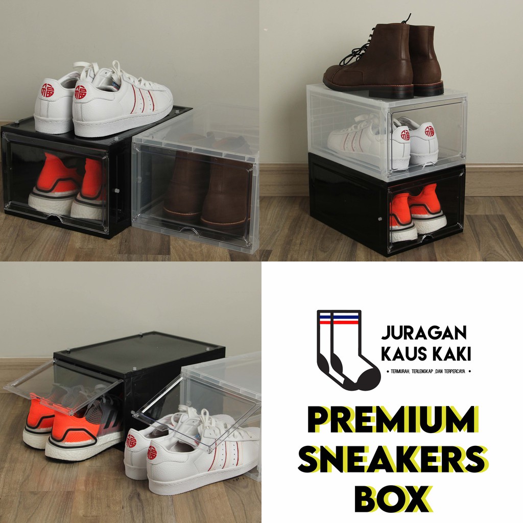 Jual Kotak Sepatu Premium Sneakers Box Display Shoe Box Adidas Nike ...
