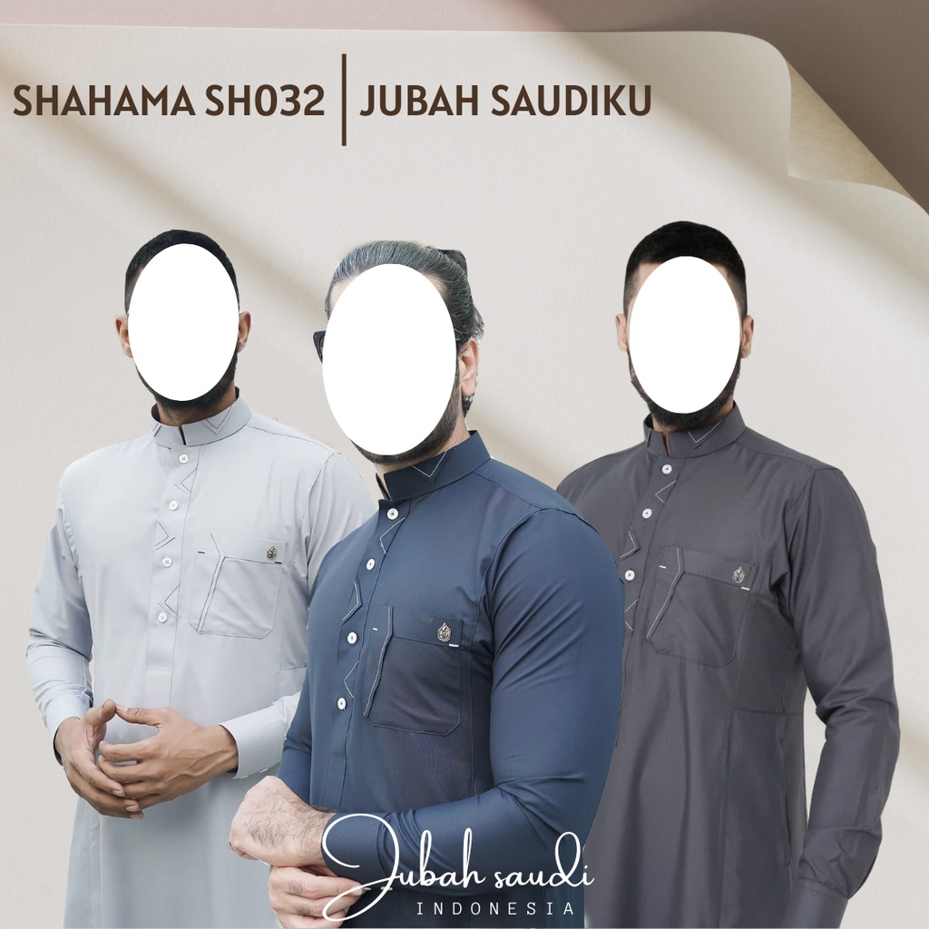 Jual Shahama Exclusive SH032 | Jubah Saudi | Gamis Pria | Shopee Indonesia