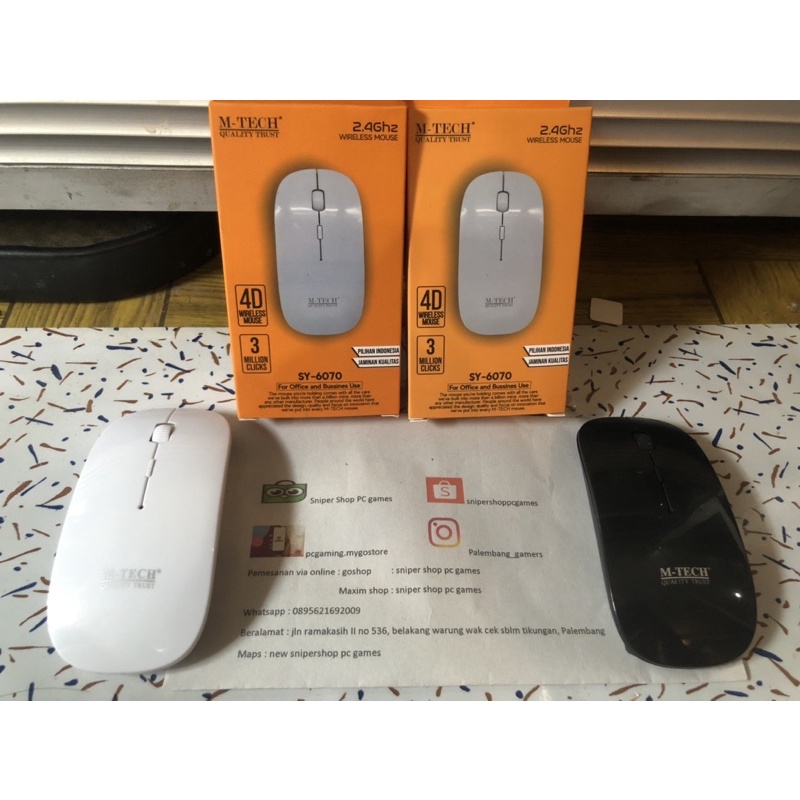 Jual mouse m-tech wireless sy 6070 slim(promo) | Shopee Indonesia