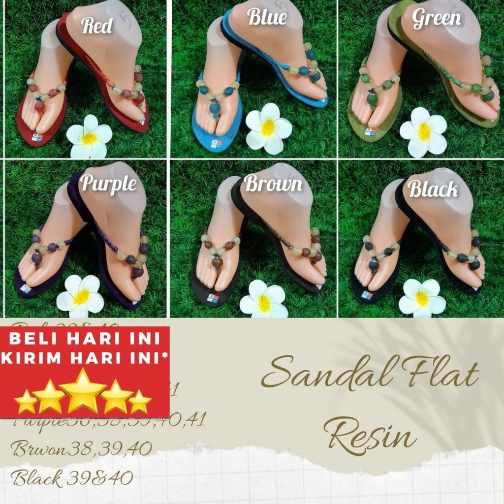Jual Sandal Flat Bali Resin - Sandal Bali Flat | Shopee Indonesia