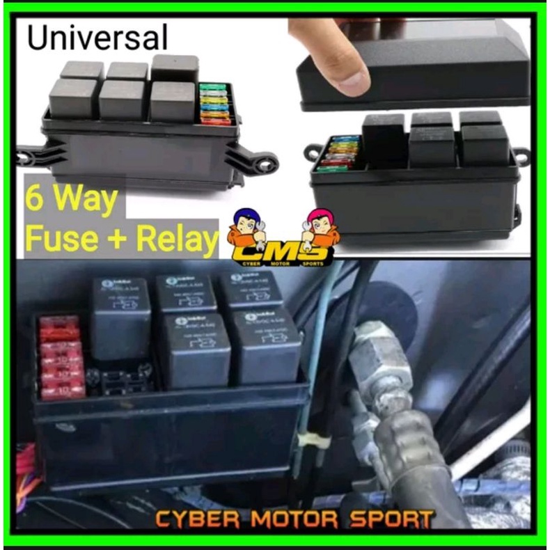 Jual box sekring relay sett universal. fuse box relay kelistrikan mobil ...