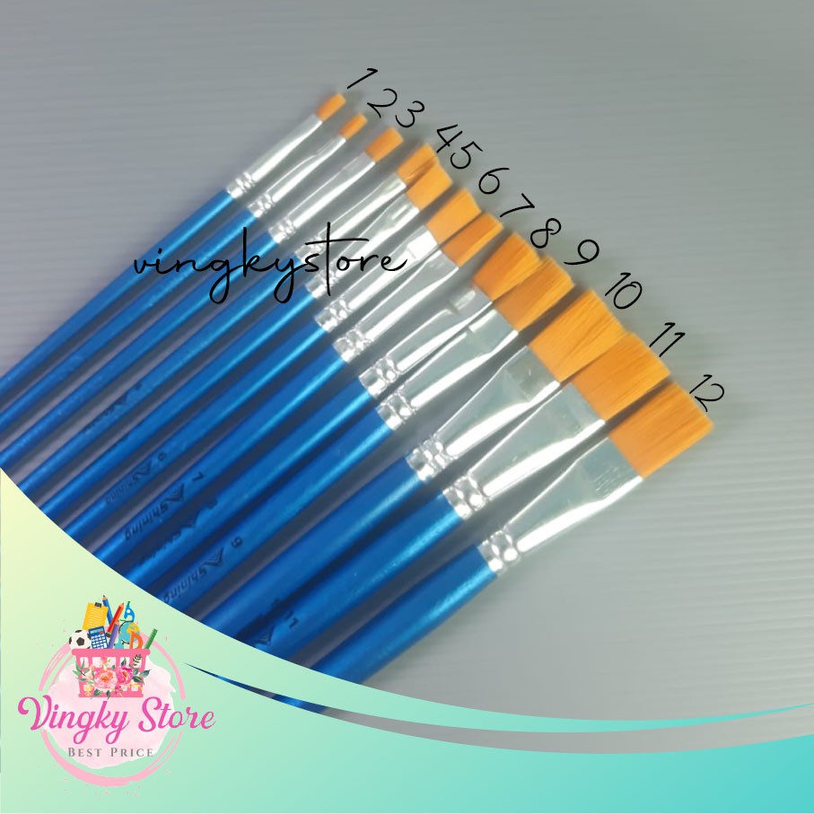 Jual Kuas Cat / Kuas Gambar / Kuas Lukis Shining Biru | Shopee Indonesia