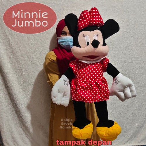 Jual BONEKA MINNIE MOUSE JUMBO 75CM | Shopee Indonesia