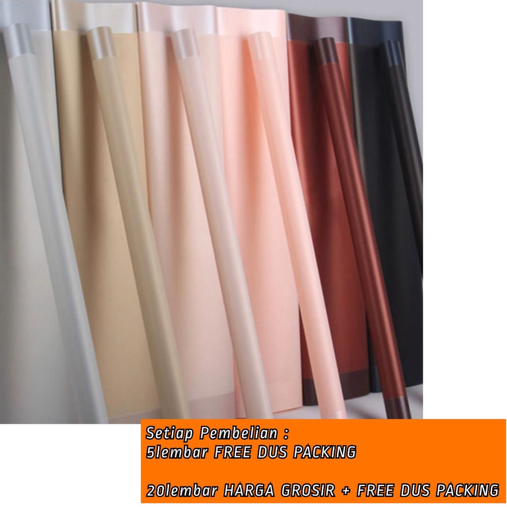 Jual IJU110 5Lembar Kertas Bunga Buket Transparan List Frame Tebal ...