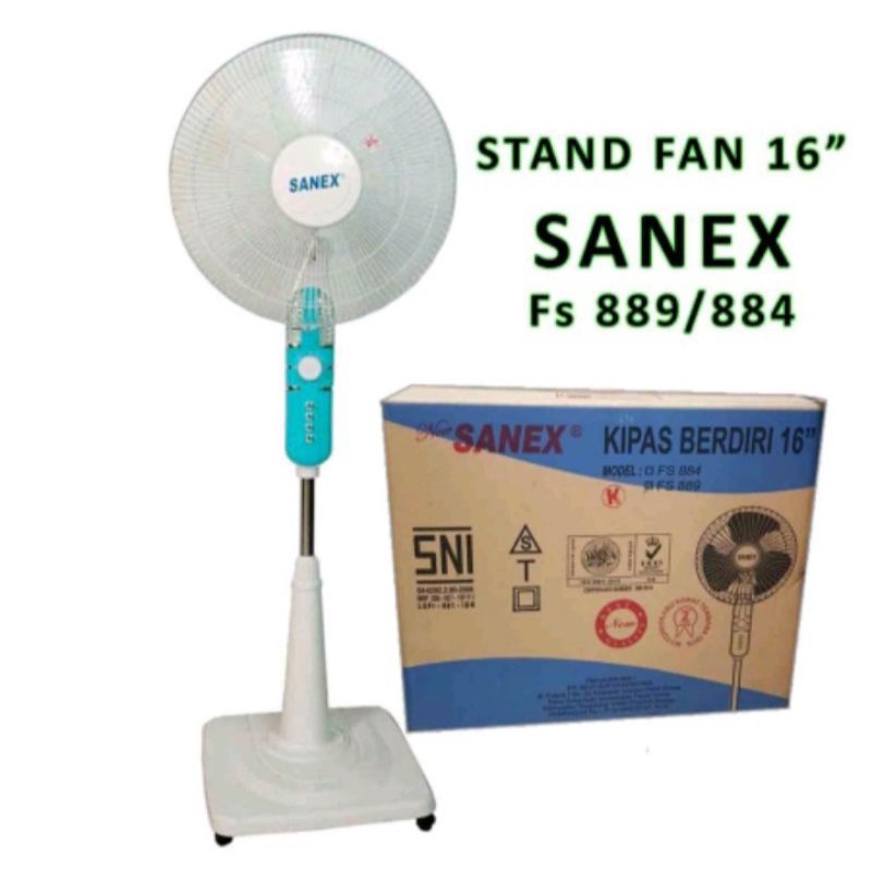 Jual Kipas Angin Tinggi Berdiri Sanex Stand Fan 16 inch | Shopee Indonesia