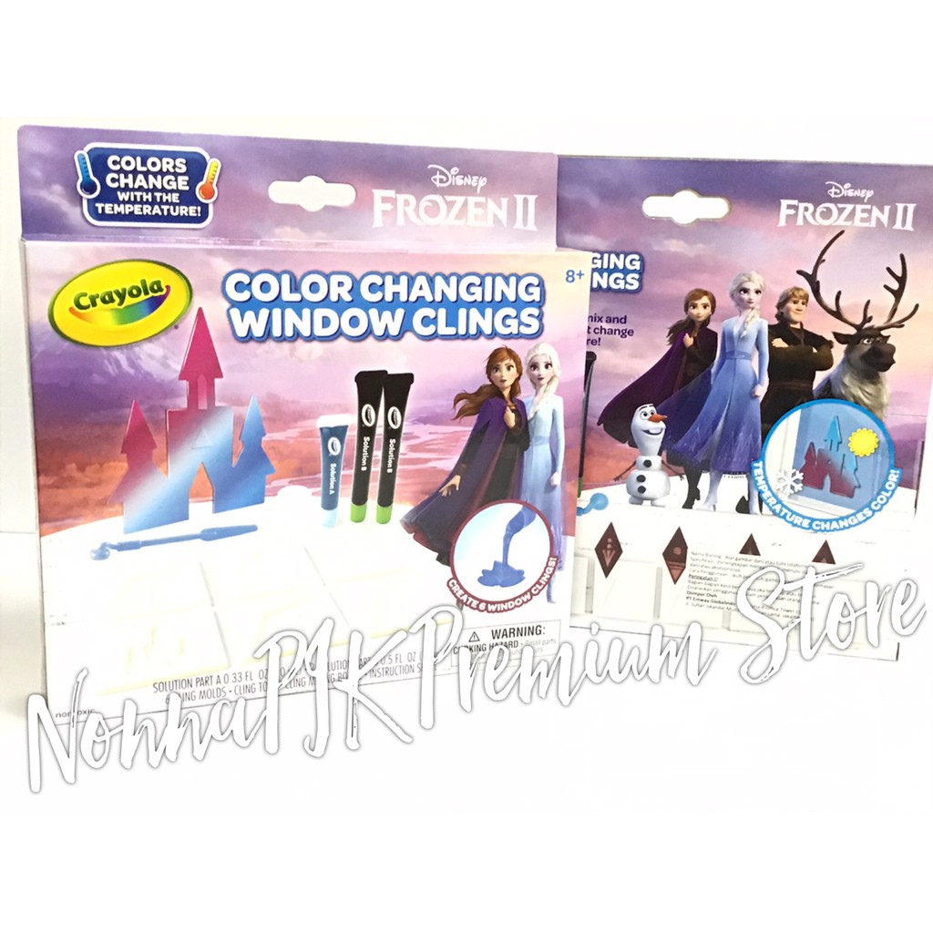 Jual Crayola Frozen 2 Window Clings Craft Kit | Shopee Indonesia