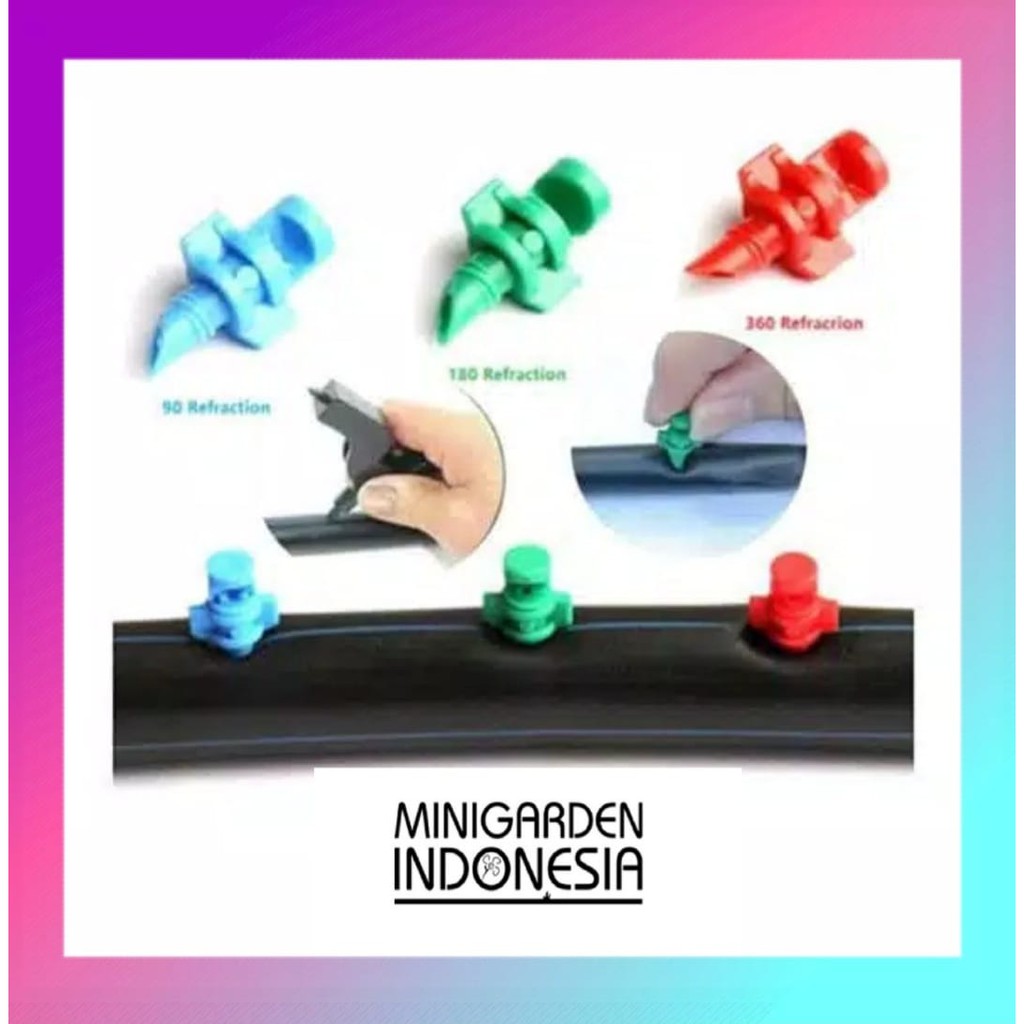 Jual Micro Jet Sprayer 90 - 360 Derajat Alat Siram Irigasi Taman ...