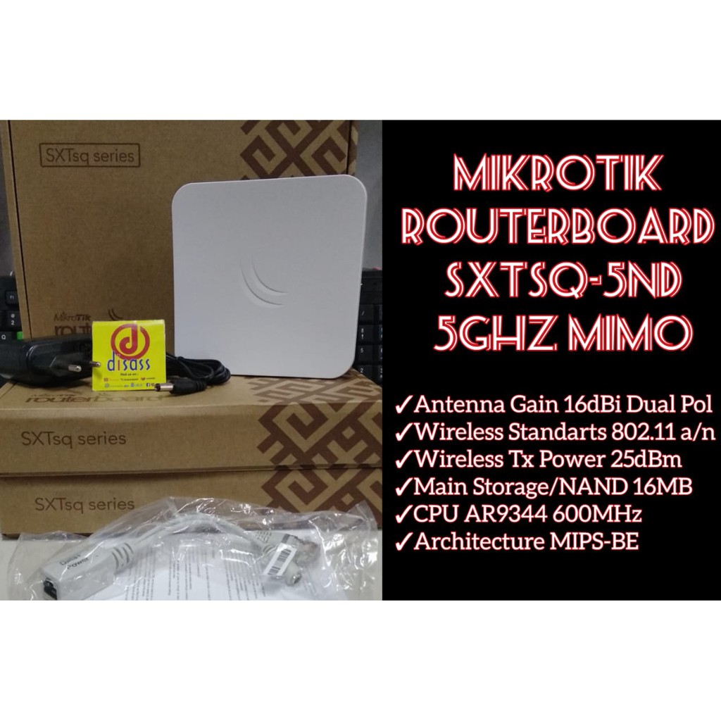 Jual MIKROTIK ROUTERBOARD SXTsq - 5nD 5GHz MIMO - DISASS JOGJA | Shopee ...