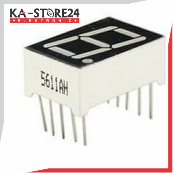 Jual 7 Seven Segment Segmen LED DISPLAY 1 DIGIT COMMON ANODE CA 0.56 in ...