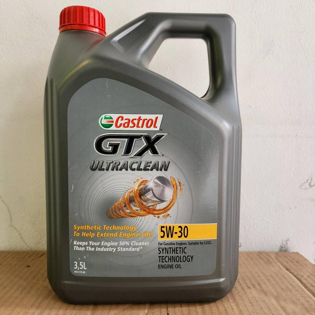 Jual Oli Mesin Castrol GTX ME Bensin 5W-30 SM/CF 3.5 LITER | Shopee ...