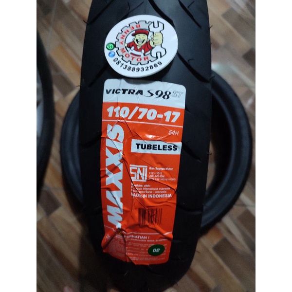 Jual Maxxis Victra S98 uk 110/70-17 tubles produk terbaru dr Maxxis ...