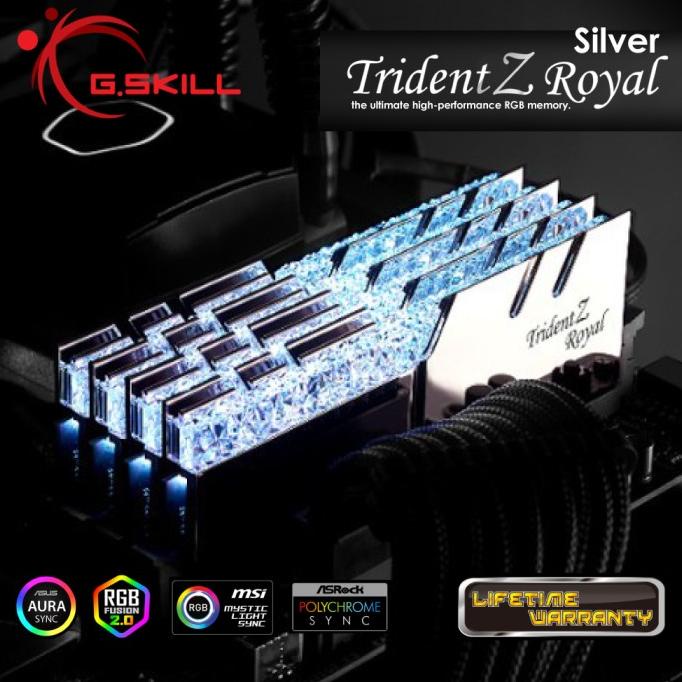 Jual Gskill Trident Z Royal Rgb Ddr4 16Gb (2X8) 3200Mhz F4-3200C16D ...
