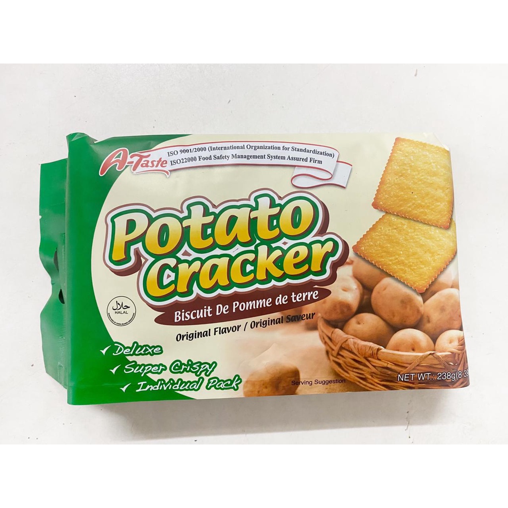 Jual A-Taste Potato Cracker Biscuit Original Flavor / Biskuit Kentang ...