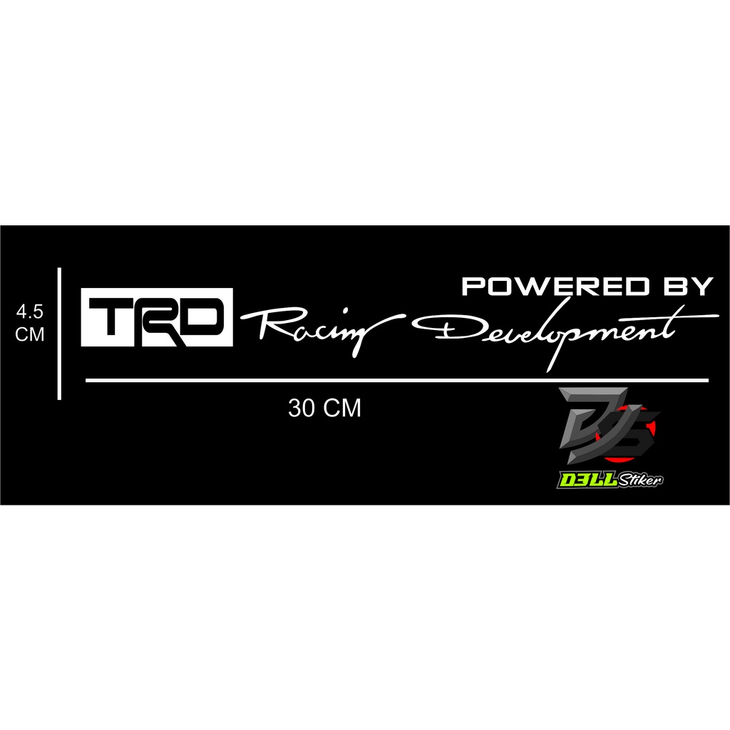 Jual Stiker Mobil trd racing development poered by toyota sticker mobil ...