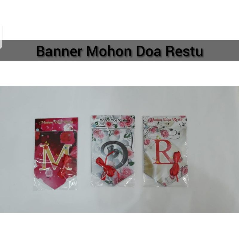 Jual Bunting flag banner mohon doa restu / Banner Doa Restu | Shopee ...