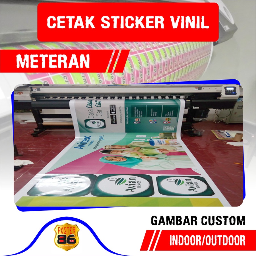 Jual STICKER VINIL BESAR METERAN CUSTOM | Shopee Indonesia