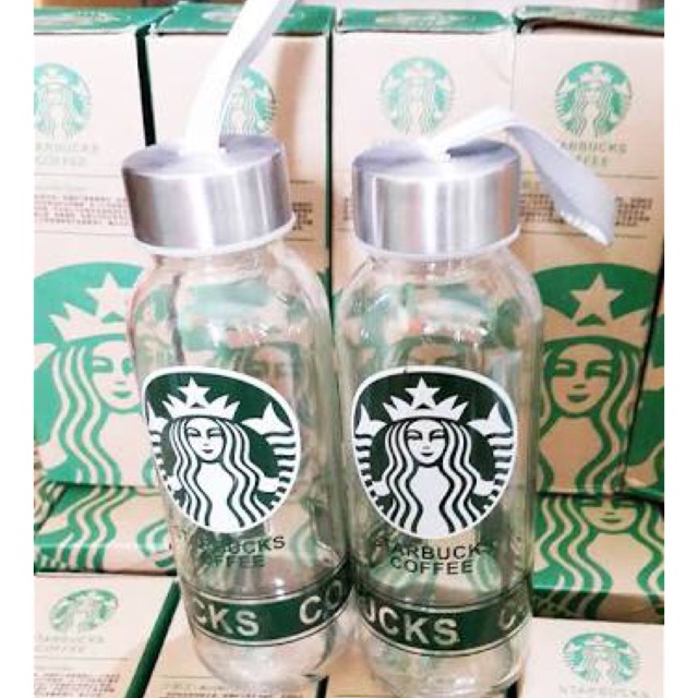 Jual STARBUCKS Tumbler / Botol Kaca STARBUCKS (lengkap dengan dus ...